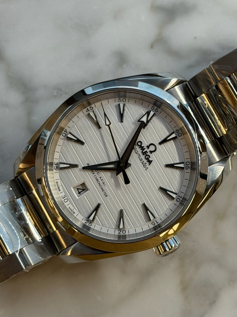 Omega - Unworn Seamaster Aqua Terra White Dial 220.10.38.20.02.001 ...