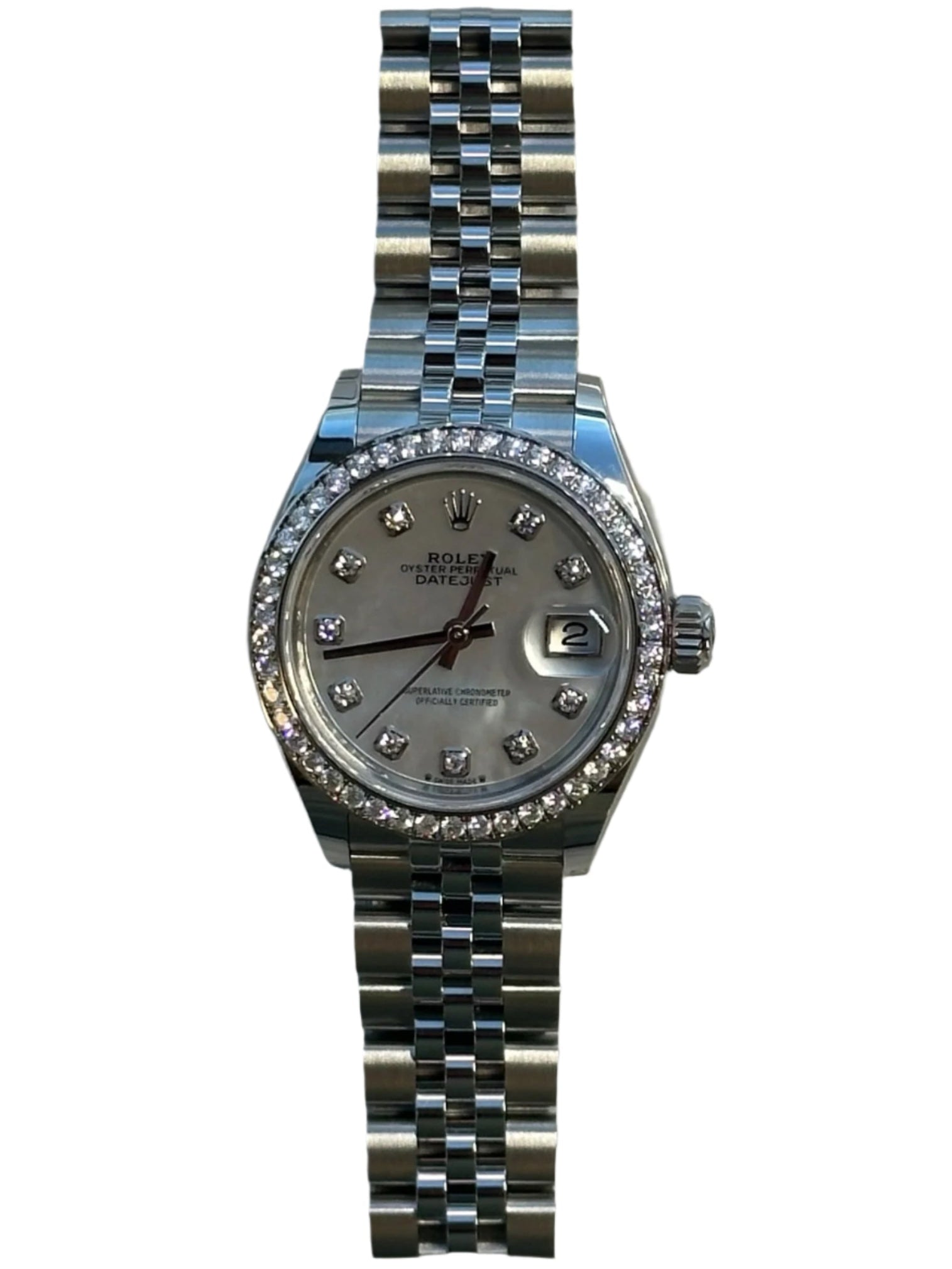 Rolex - Unworn Stainless Steel Datejust 28mm Mother of Pearl (MOP) Dia ...