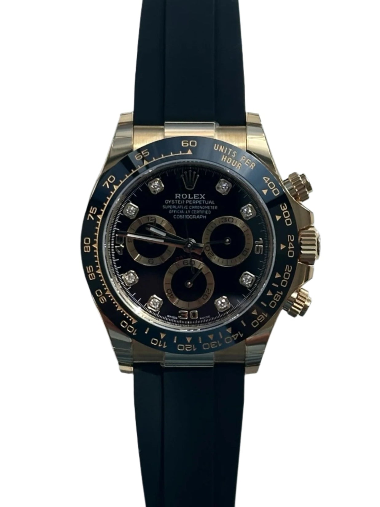 Rolex - Unworn Yellow Gold Daytona Black Diamond Dial 116518LN with ST ...