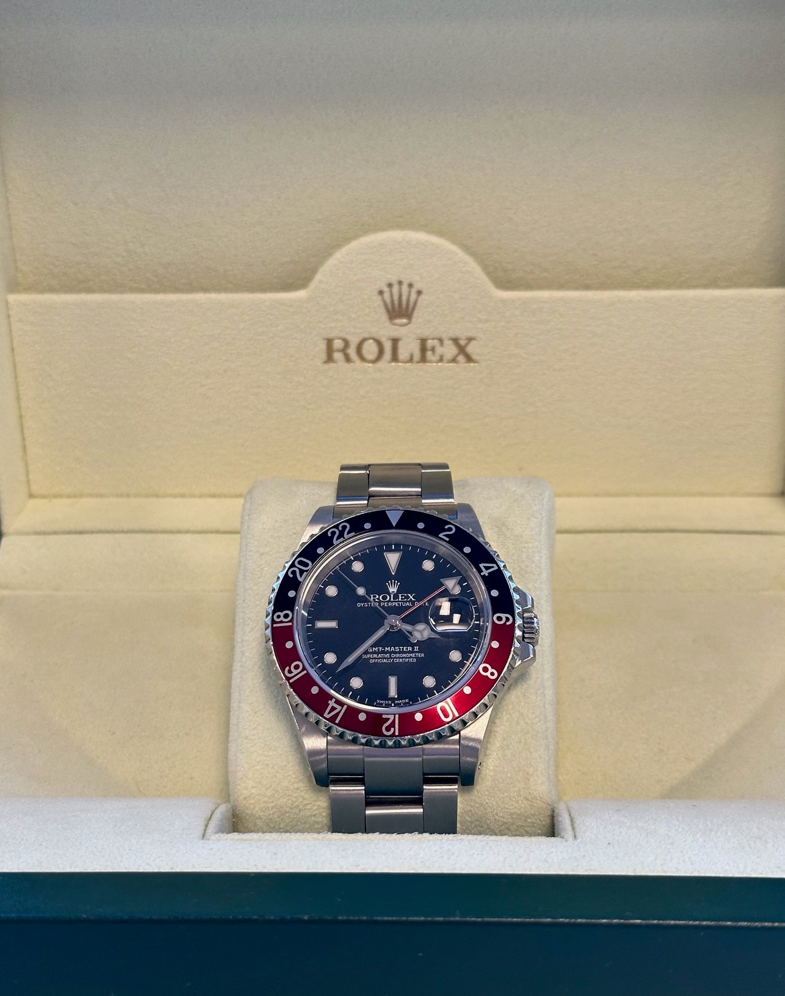 Rolex - Pre-owned GMT Master II Coca Cola (Coke) 16710 – David and Sons ...
