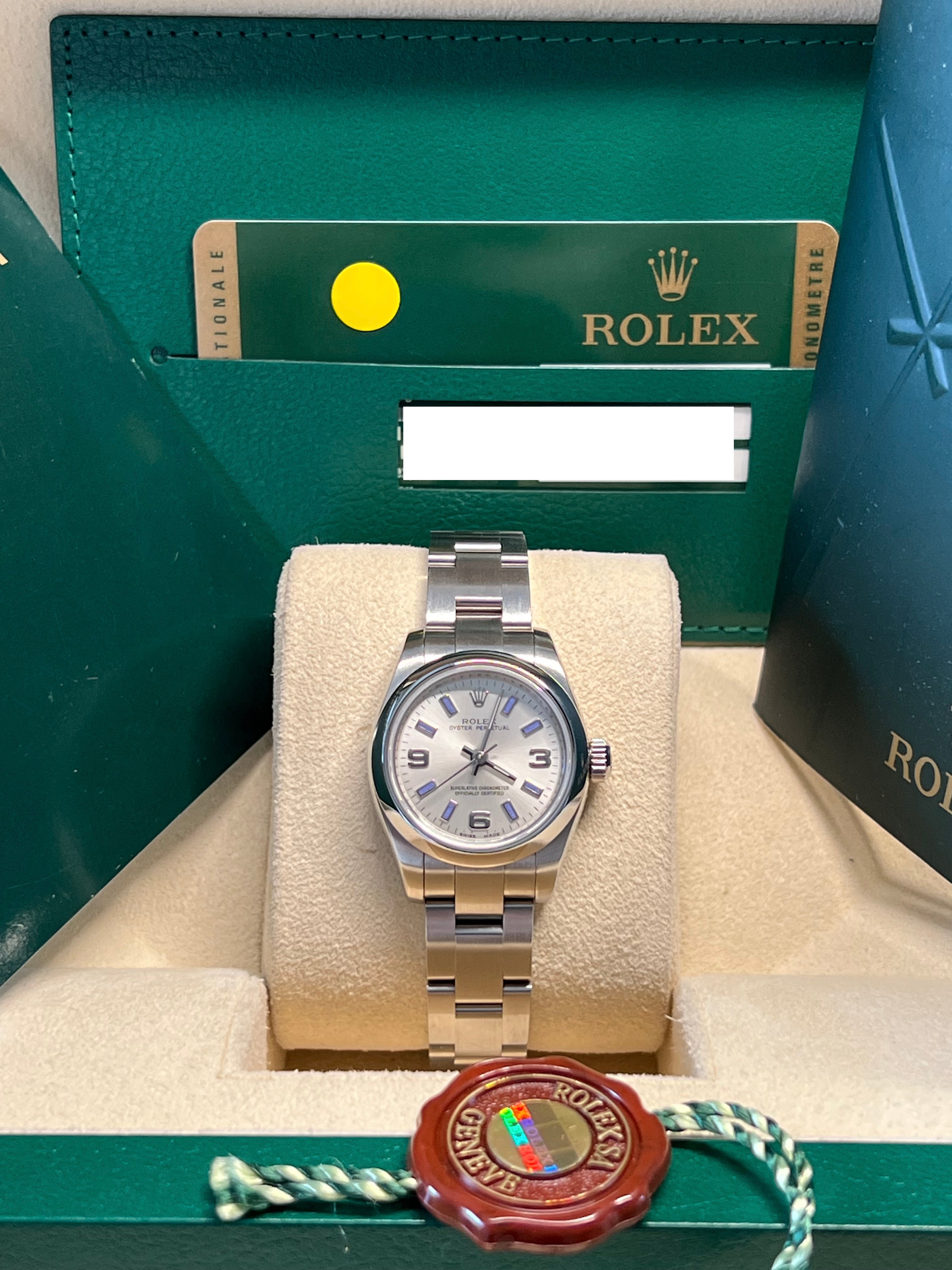 Rolex - Pre-owned Oyster Perpetual 28mm Silver Dial 176200 – David and ...