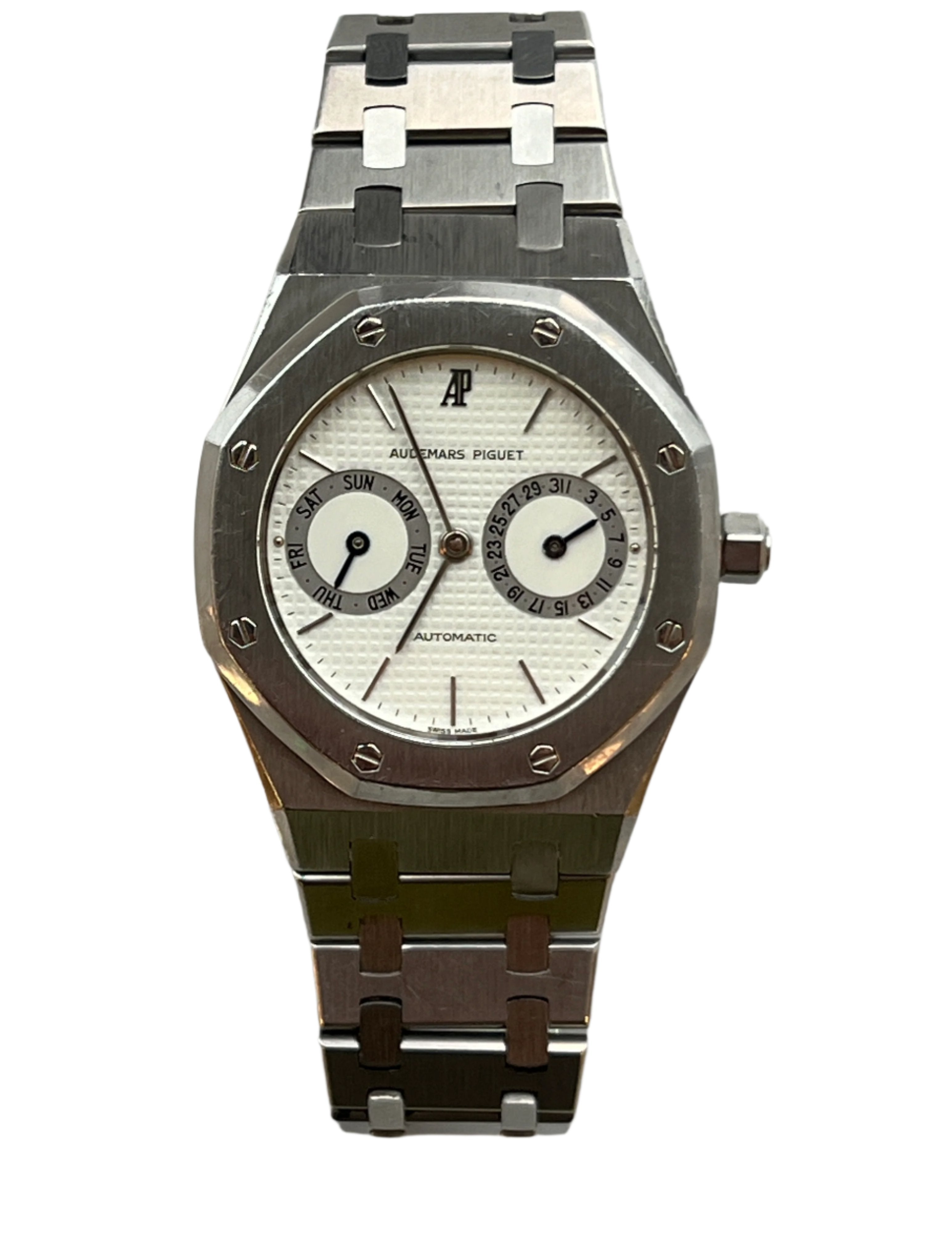 Audemars Piguet - Pre-owned Royal Oak "Owl" Day-Date Stainless Steel 2 ...