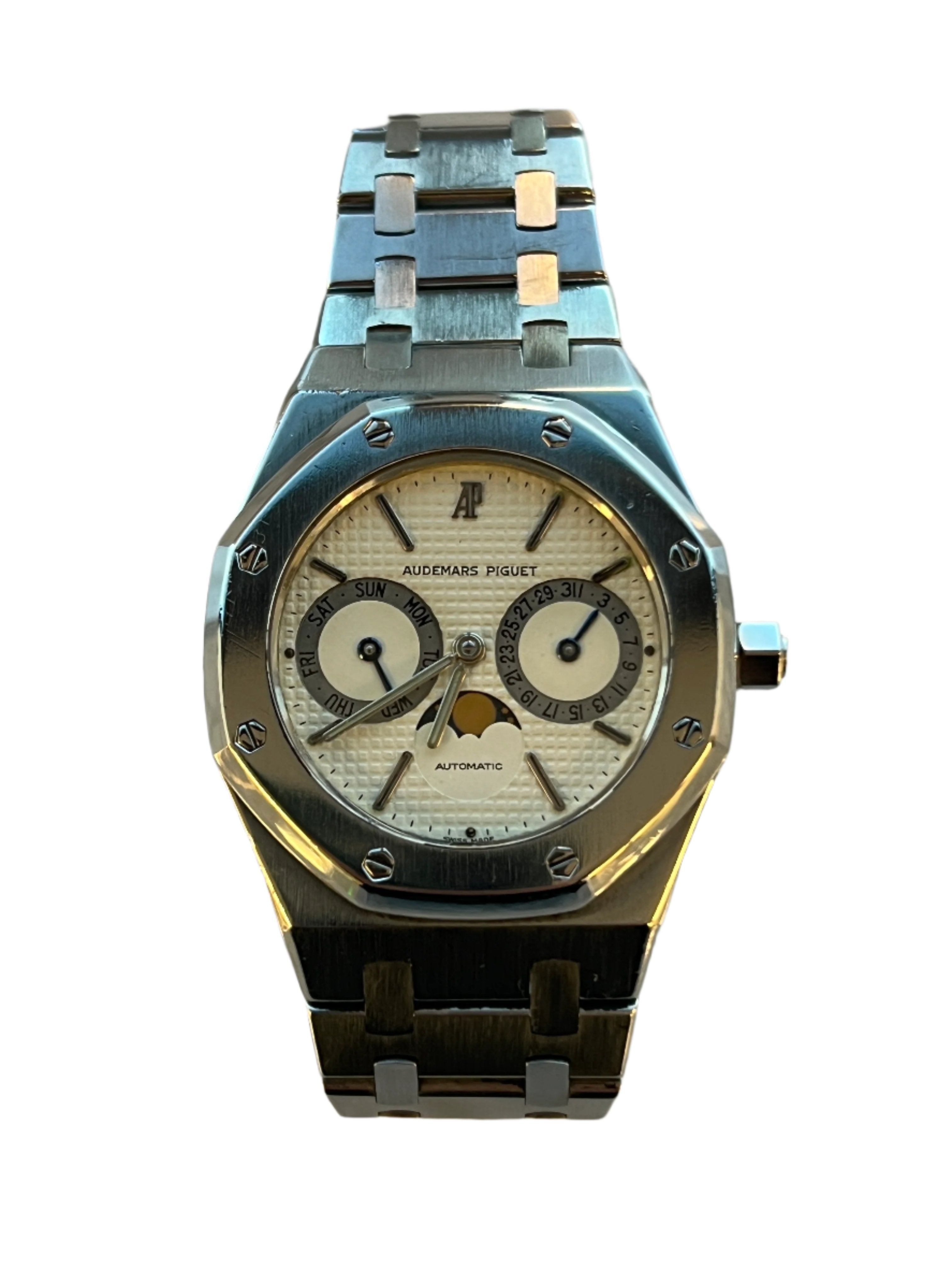 Audemars Piguet - Pre-owned Royal Oak Day-Date Moon Phase Stainless St ...