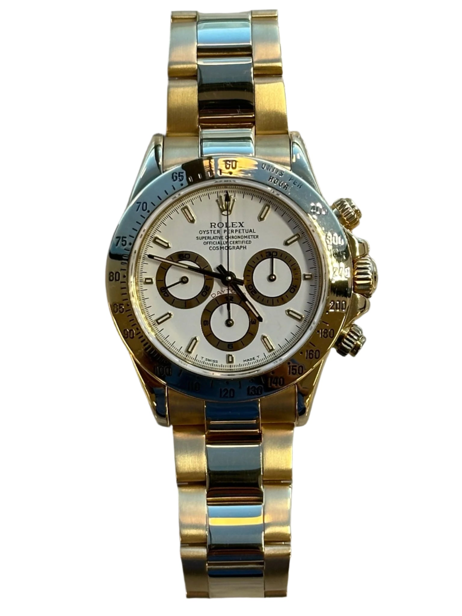 Rolex - Pre-owned Daytona Zenith White Dial 16528 – David and Sons ...