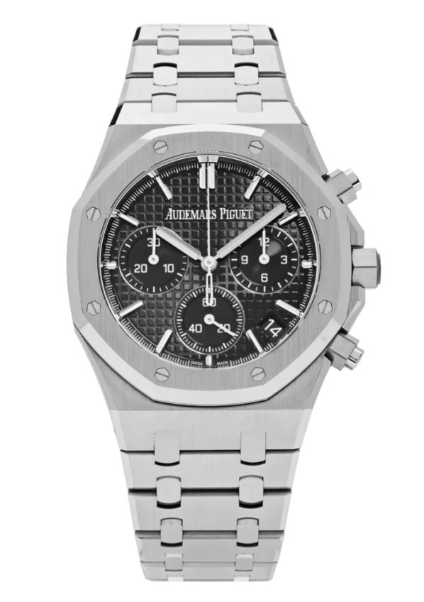 Audemars Piguet - Pre-owned Royal Oak Chronograph Black Dial 26240st ...