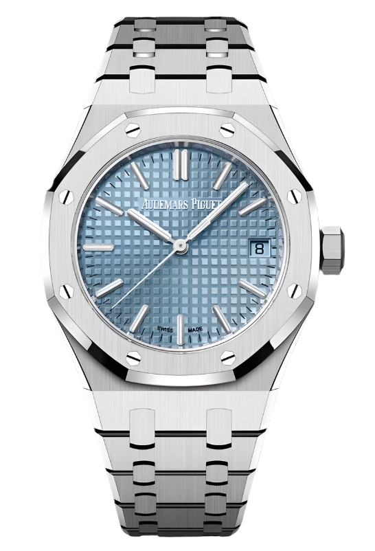 Audemars Piguet - Unworn Royal Oak Blue Dial 15550ST – David and Sons ...