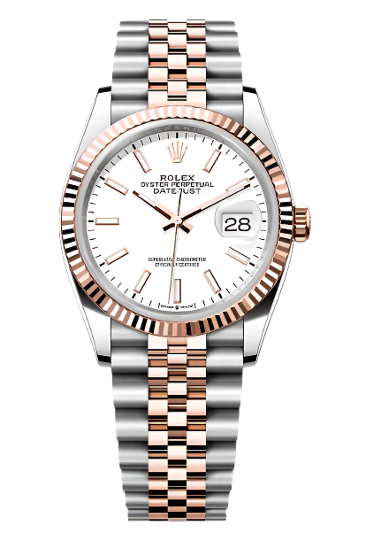 Rolex - Unworn Two Tone Rose Gold Datejust 36mm White Index Dial Jubil ...