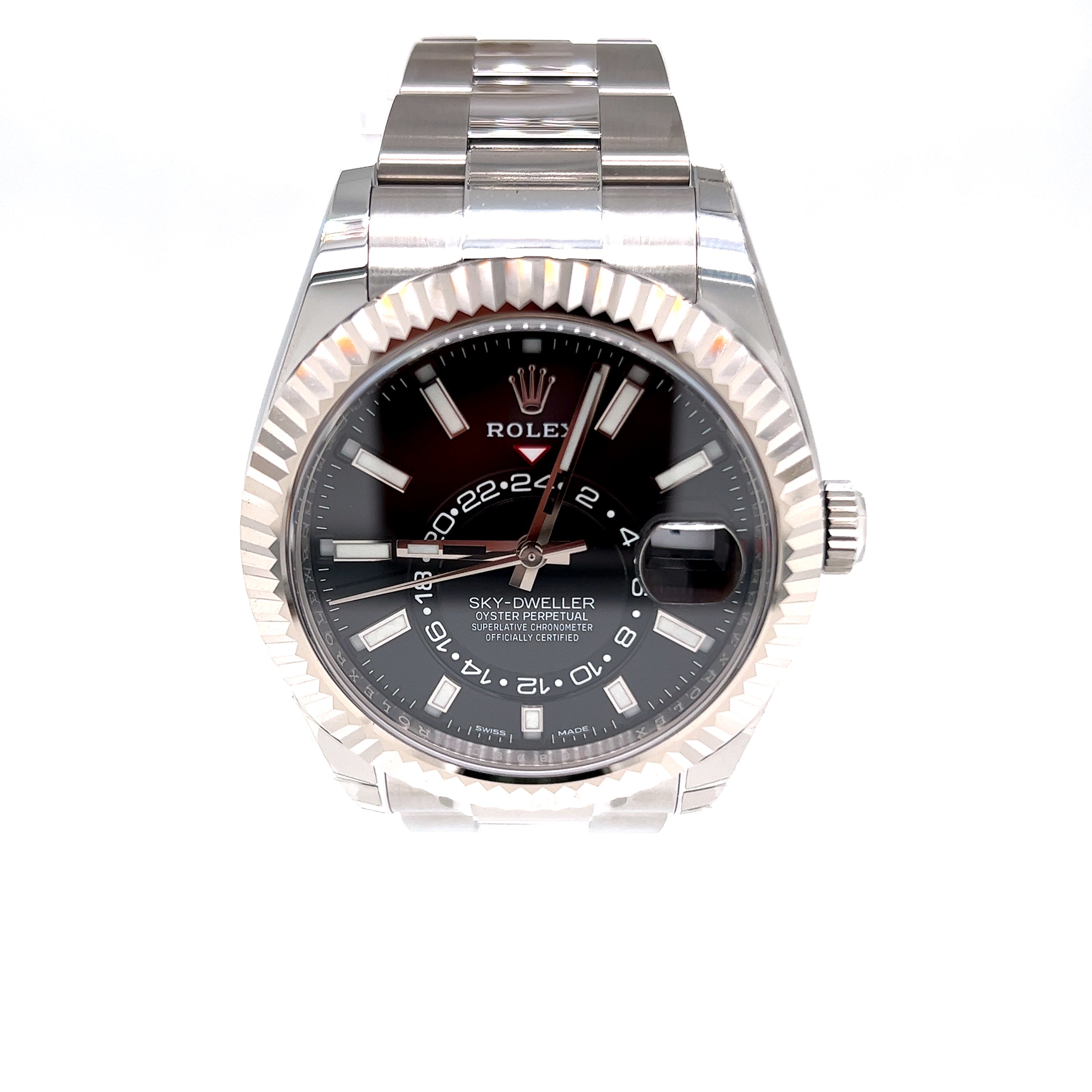 Rolex - Unworn Black Sky-Dweller 326934 – David and Sons Timepieces